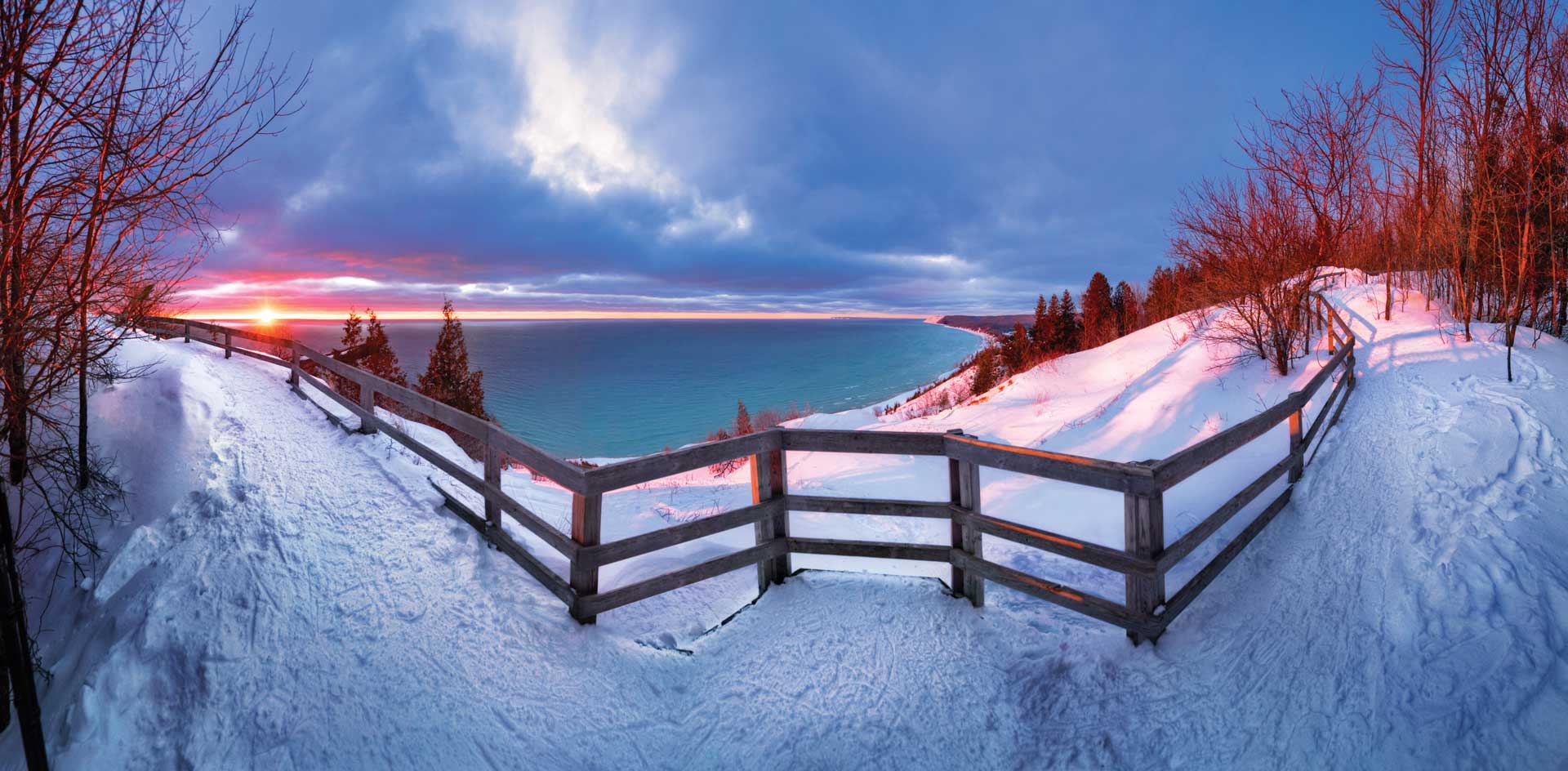 Winter Traverse City Bay