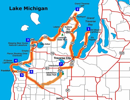 Map Of Traverse City Area - 2019 20 Area Map map of traverse city mi
